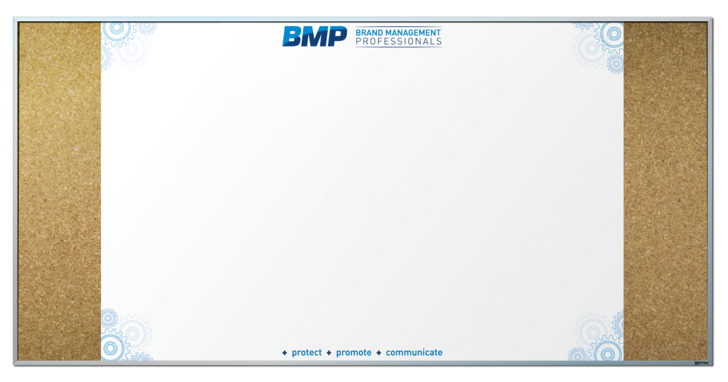 BMP Partners Inc. Corkboard and Markerboard Combo | Dry Erase Designs