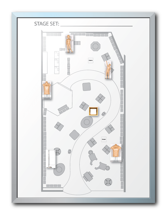Disney Stores of America Strategic Floor Layout Markerboard | Dry Erase ...