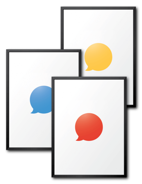 Gemnote Quote Bubble Feedback Whiteboards | Dry Erase Designs