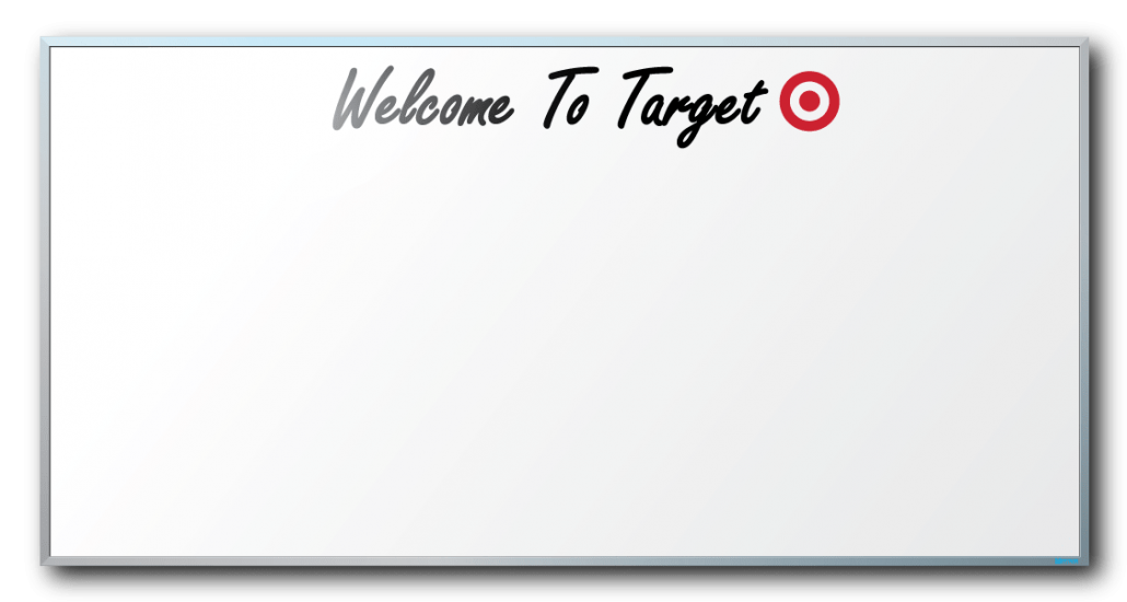 Target Welcome Dry Erase Board | Dry Erase Designs
